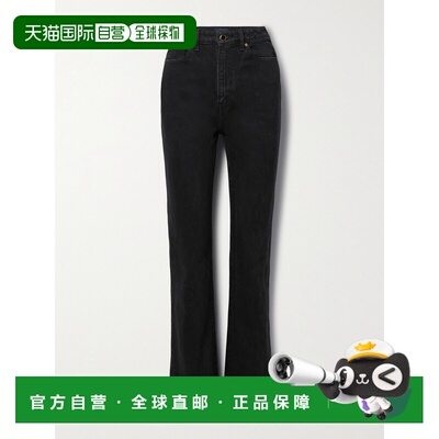 1h可退 潮奢 KHAITE 女士 黑色 Danielle 牛仔裤 1032913直筒裤