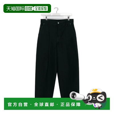 LEMAIRE 男士休闲裤 PA1261LD1055NOIR AW2025 黑色牛仔裤直筒裤