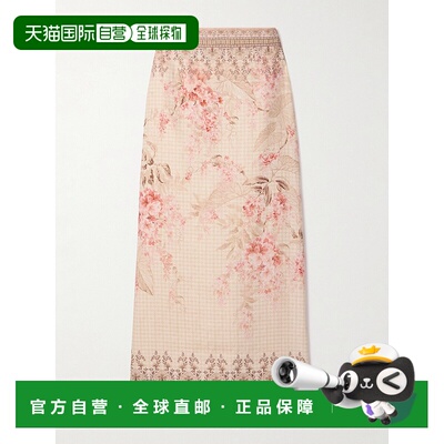 1h可退 潮奢 ZIMMERMANN 女士 花卉半身裙 9995SS251