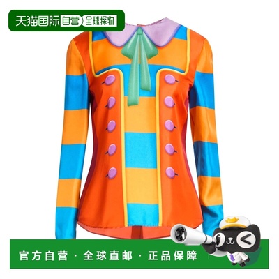1h可退 潮奢 Moschino 莫斯奇诺 女士 真丝上衣 orange橙色 舒适
