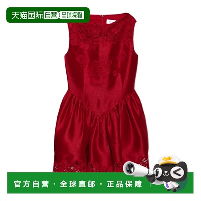 SELF-PORTRAIT 女士连衣裙 AW26022SR AW2026 红色 无袖连衣裙
