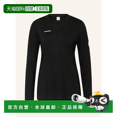 1h可退 Mammut 女士户外T恤 100168313013000 CO 黑色 Long sleev