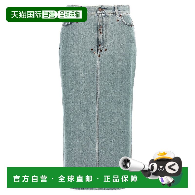1h可退 MOSCHINO 女士半身裙 J011854220349 AW2024 蓝色 Moschin
