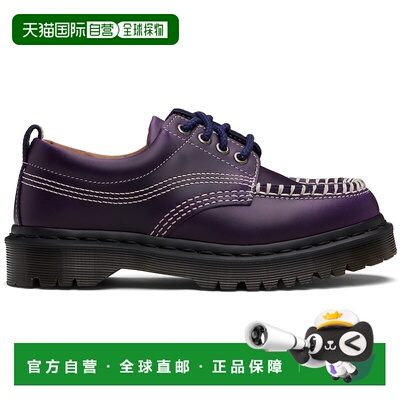 1h可退 潮奢 Dr. Martens 马丁大夫 女士 海军蓝 Lowell 德比鞋 4