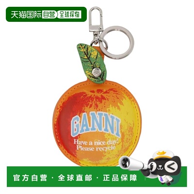 GANNI 女士钥匙扣 A6780515 AW2025 橙色 KEYCHAIN 