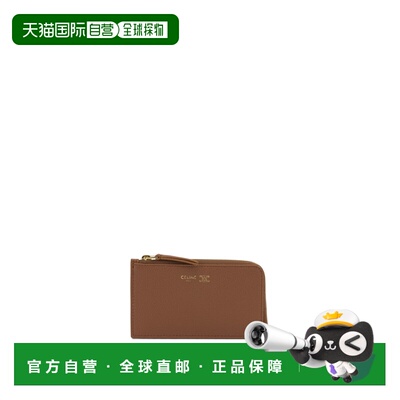 CELINE 女士钱包 L10082O54GHD1 SS2026 棕色 长款拉链卡包