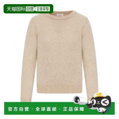 CELINE 女士针织衫 RY02N317VGBY4 AW2025 长袖 羊绒花色针织衫