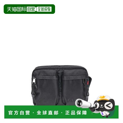 GUCCI 男士斜挎包 834475FAD761047 AW2025 黑色 Nexus 小号斜挎