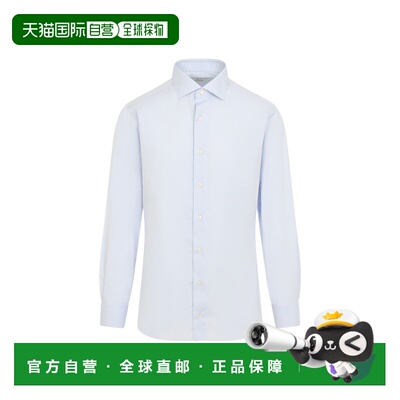 Brioni 布里奥尼 男士 天蓝色棉质衬衫 RCHG0LPC05L