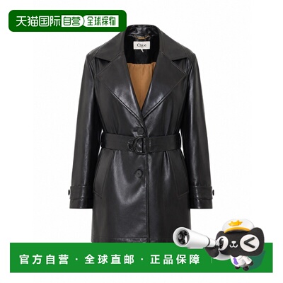 CHLOÉ 女士风衣 CH26AMA41011001 AW2026 黑色