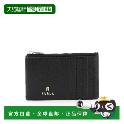 FURLA 女士钱包 WP00310ARE000O6000 CO 黑色 徽标钱包卡包