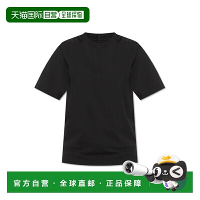 RICK OWENS 女士T恤 RP02E4200JA09 AW2025 黑色 ‘Shielding’ s