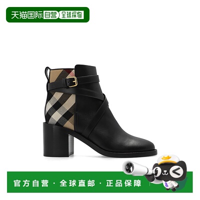 BURBERRY 女士靴子 8056818A7626BLACKARCHIVEBEIGE短靴厚底鞋