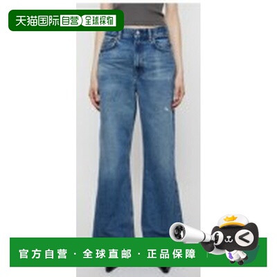 1h可退 ACNE STUDIOS 女士牛仔裤 A00379AUZ CO 蓝色 Jeans直筒裤