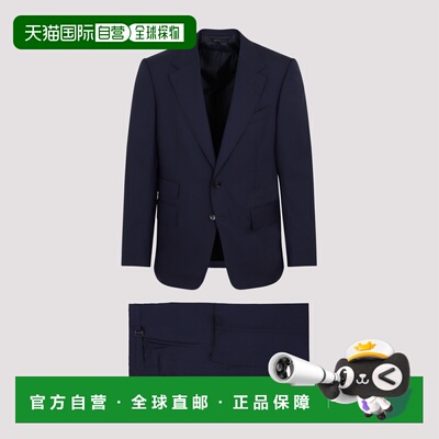 TOM FORD 男士西服套装 2LEN01WOS02URB AW2026 蓝色西装