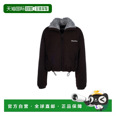 MIU MIU 女士夹克 ML114718FCF0192 CO 黑色 抓绒羽绒服长袖