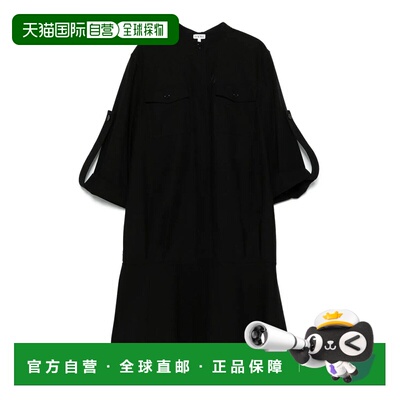 LOEWE 女士连衣裙 S359Y09XG41100 AW2025 黑色 圆领连衣裙