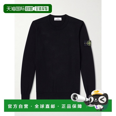 1h可退 潮奢 Stone Island 石头岛 男士 Logo-Appliqued 棉质毛衣