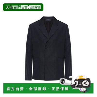 JACQUEMUS 男士西服  JAM00111AW00637390 黑色长袖西装外套CO