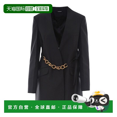 GIVENCHY 女士西服 BW30CE12JF001 AW2021 黑色 Chain detailed w