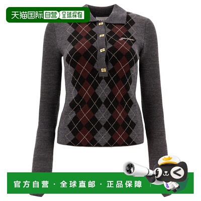 GANNI 女士针织衫 K2314523 AW2025 灰色 Anthracite Grey Long-S