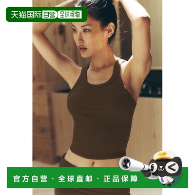 alo yoga 纯色罗纹街头网球背心 女款w2737r