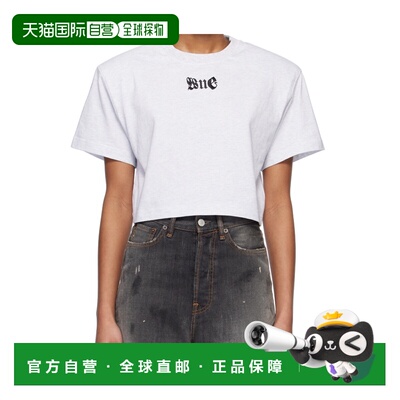 WE11DONE 女士T恤 WDTT025712WGY SS2025 白色 短款T恤