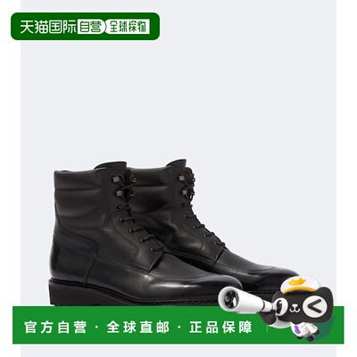 John Lobb 男士 Peak 皮质绑带靴子 black黑色 舒适时尚