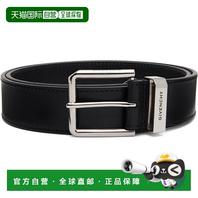 1h可退 潮奢 Givenchy 纪梵希 男士 黑色 Gentlemen 35MM 腰带 BK