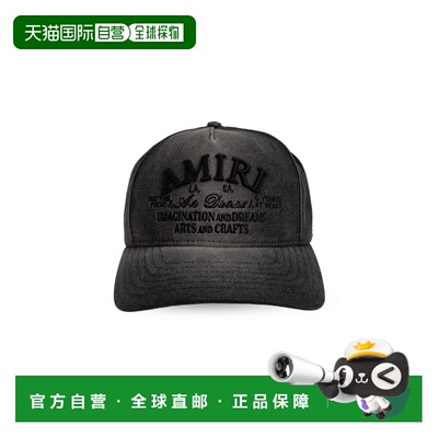 AMIRI 男士帽子 AMSAHE10670001 AW2026 黑色 Baseball cap