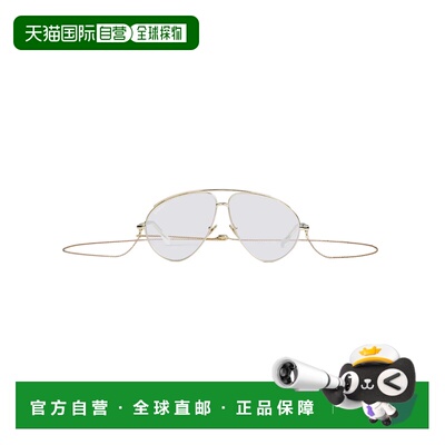 GUCCI 男士眼镜 851180I33318090 AW2025 白色 飞行员光学镜架