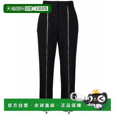 mcqueen 亚历山大 麦昆 女士 拉链细节高腰长裤 700110QJACX