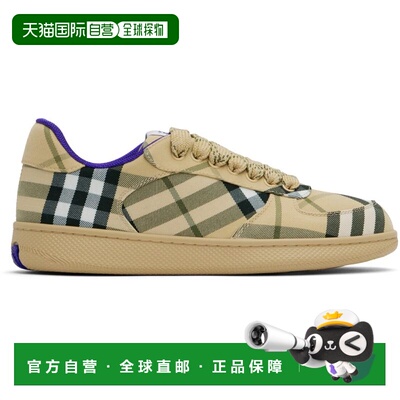 1h可退 潮奢 Burberry 巴宝莉 男士 米色 Check Terrace 运动鞋 8