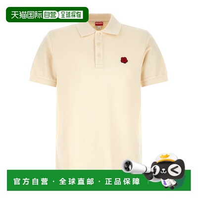 KENZO 男士POLO衫 FF65PO1534PU03 SS2026 浅棕色 'Boke Flower'