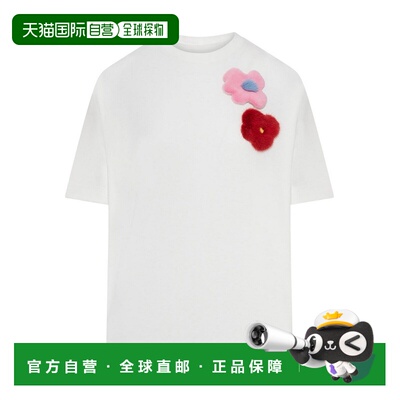 FENDI 女士T恤 FS9776AOUHF0ZNMWHITE SS2026 白色