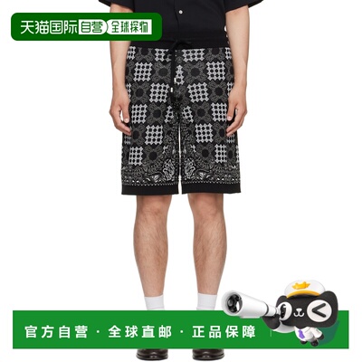 AMIRI 男士 黑色 MA Quad Check Mesh Knit 衬衫 AMBMSO1127