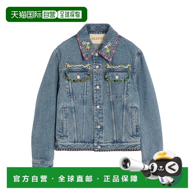 VALENTINO 男士夹克 VDC04QB0W558 CO 蓝色牛仔外套 长袖男装