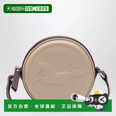 CHLOÉ 女士斜挎包 C21396LE20E AW2026 米白色 Circular shoulder