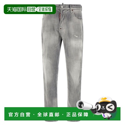 Dsquared2 二次方 男士 642 破洞牛仔裤 S74LB1905S30260直筒裤