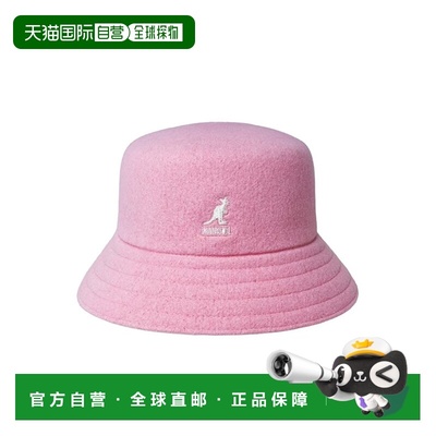 KANGOL 撞色徽标刺绣 羊毛 渔夫帽 女款 粉色