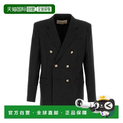 1h可退 潮奢 valentino 华伦天奴 男士 雙排扣條紋夾克 7V0CEJ25B