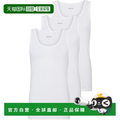 1h可退 潮奢 BOSS 波士 男士 3P Experien Tnk Sn99 运动装背心