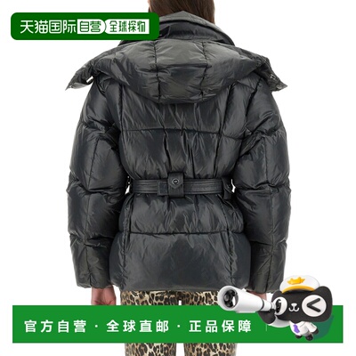 GANNI 女士夹克 W0049052 SS2025 黑色长袖 NYLON JACKET