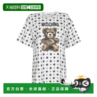 MOSCHINO 女士T恤 V071505412001 SS2026 浅灰色 T-Shirts And Po