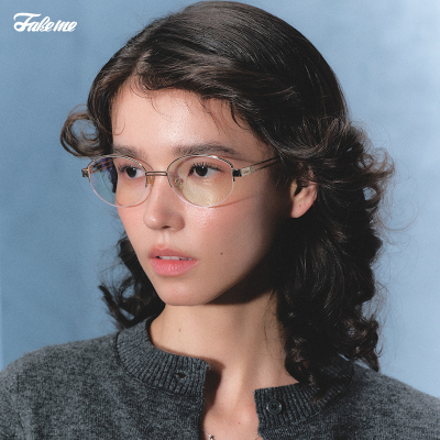 【】Fakeme 老钱风太阳镜半框白月光素颜镜 backbone