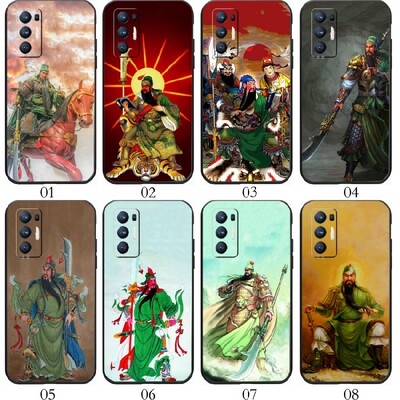 关羽武圣关公 适用 OPPO Reno4 Pro/A95/K/6+/A52/A32/A93/A55/5 Z/A93s/A11s/A56/A55s/K9/K7x/Find手机壳