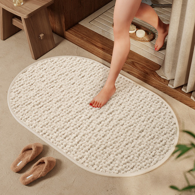 浴室地垫门口吸水防滑毛绒地毯