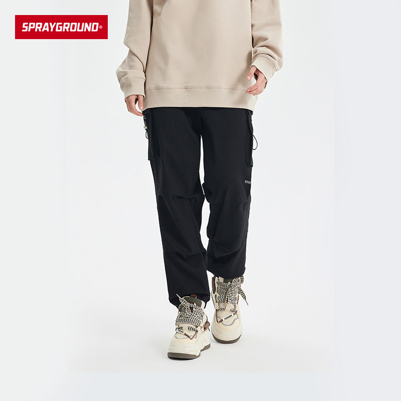 SprayGround新品经典百搭秋冬纯色简约休闲裤卫裤W0942306