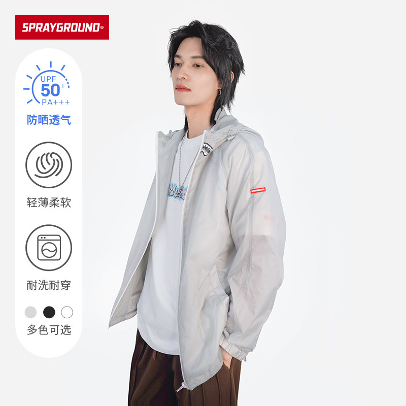 SprayGround23新款简约户外防晒衣度假夏季外套潮