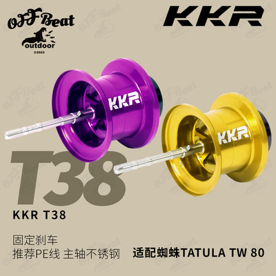 KKR T38改装线杯蜘蛛80微物远投泛用路亚轮水滴轮渔轮改装